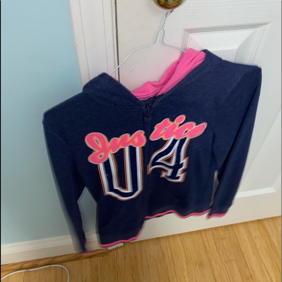 Sweaters | Justice Jacket Blue And Pink | Poshmark